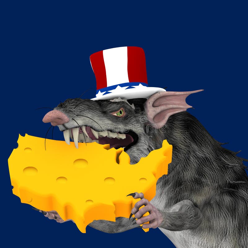 Political Rat stock illustration. Illustration of stripe - 24649769