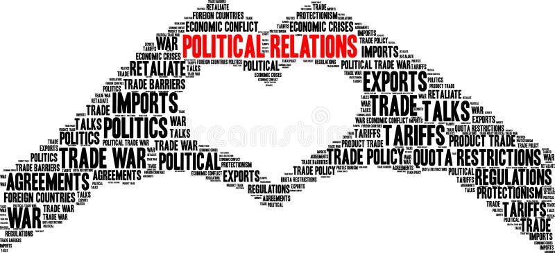 Political Relations Word Cloud Stock Vector - Illustration of ...