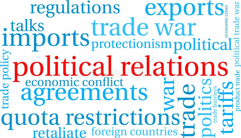 Political Relations Word Cloud Stock Vector - Illustration of product ...