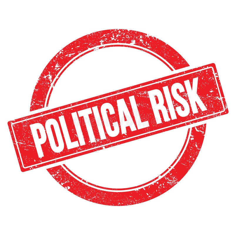 POLITICAL RISK Text Written in an Orange Speech Bubble Stock ...