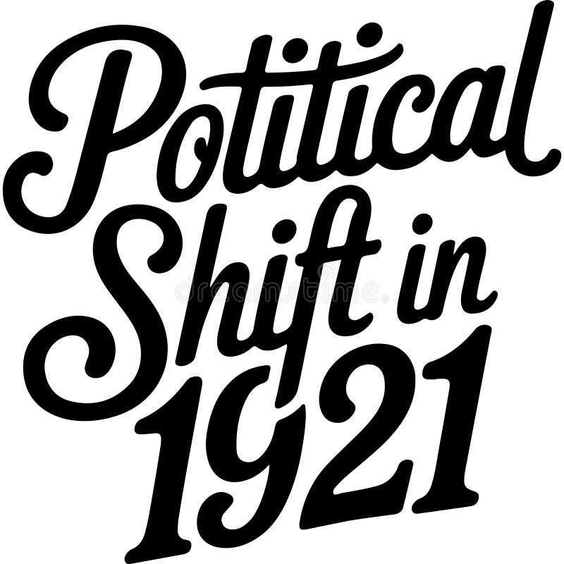 1921 Political Shift Graphic Design Stock Illustration - Illustration ...
