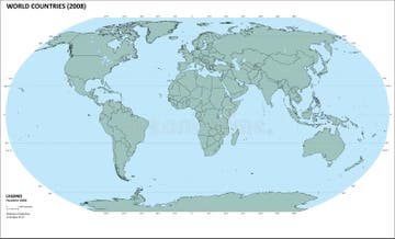 World Map Political Robinson Projection Stock Illustrations – 73 World ...