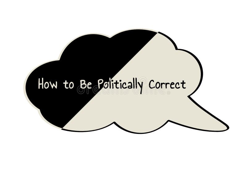 Politically Correct Speak Bubble Stock Vector - Illustration of ...