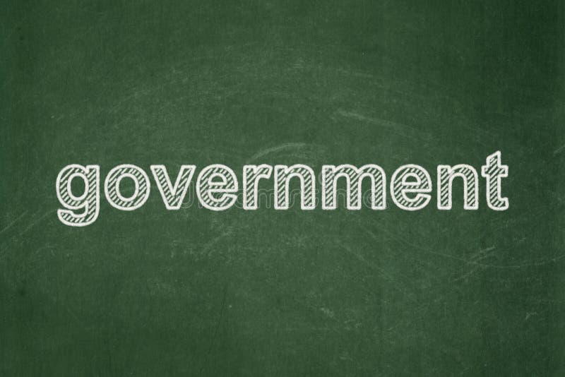 Politics Concept: Government on Chalkboard Background Stock ...