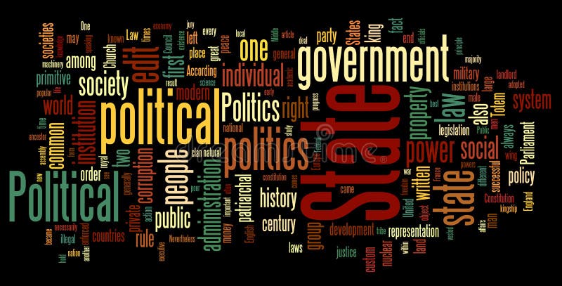 Politics Word Cloud stock vector. Illustration of political - 15229409