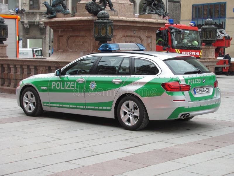 A Polizei car in Germany editorial photo. Image of german - 71826686
