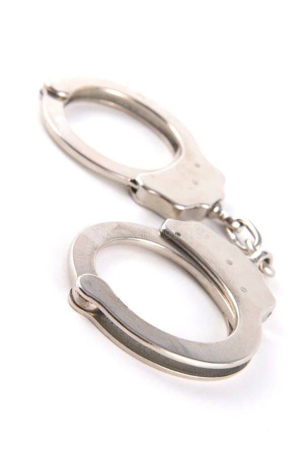 Polizei-Handschellen stockfoto. Bild von verbrechen, band - 426682