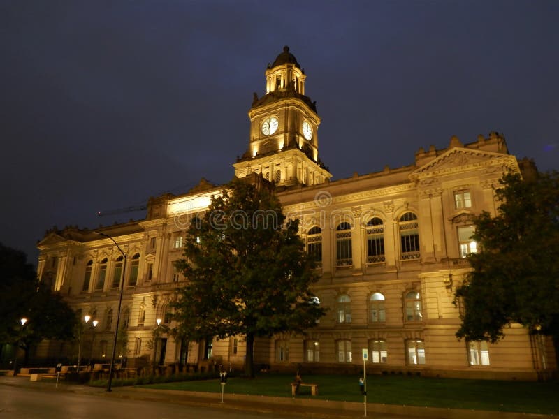 Polk County Courthouse Des Moines IA Stock Photo - Image of seat, night ...
