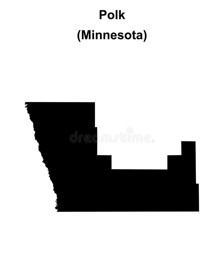 Polk outline map stock vector. Illustration of border - 361611911