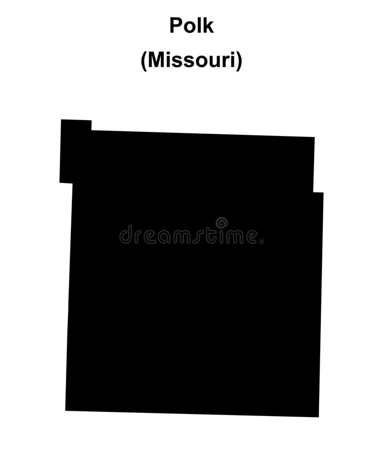 Polk outline map stock illustration. Illustration of silhouette - 361615595