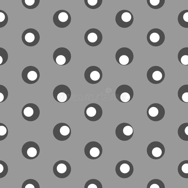 Polka Dot Abstract Seamless Pattern on a Grey Background Stock Vector - Illustration of design ...