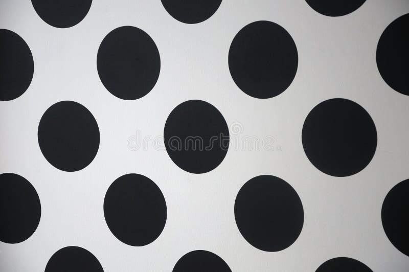 Polka Dot Array Designs with Black Dots and White Backdrop Stock Photo ...