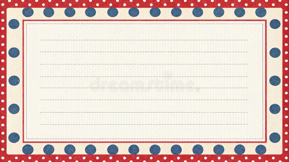 Polka Dot Border Paper Texture Classic and Playful Stock Illustration ...