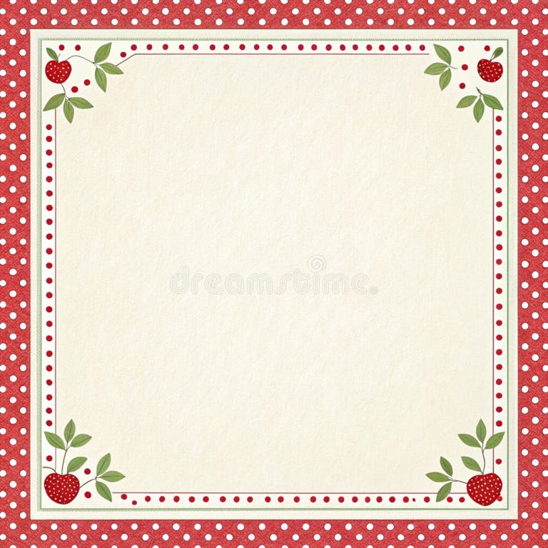 Polka Dot Border Paper Texture Classic and Playful Stock Illustration ...