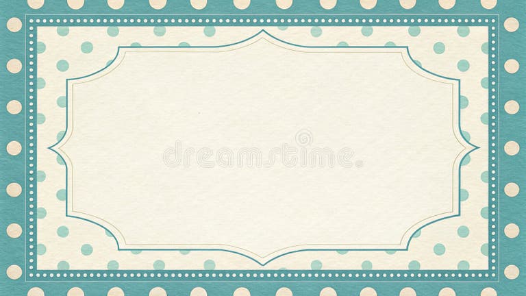 Polka Dot Border Paper Texture Classic and Playful Stock Illustration ...