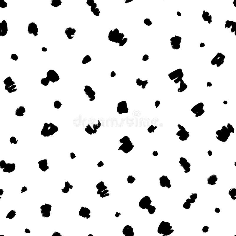 Polka Dot Doodle Seamless Vector Pattern. Stock Vector - Illustration ...