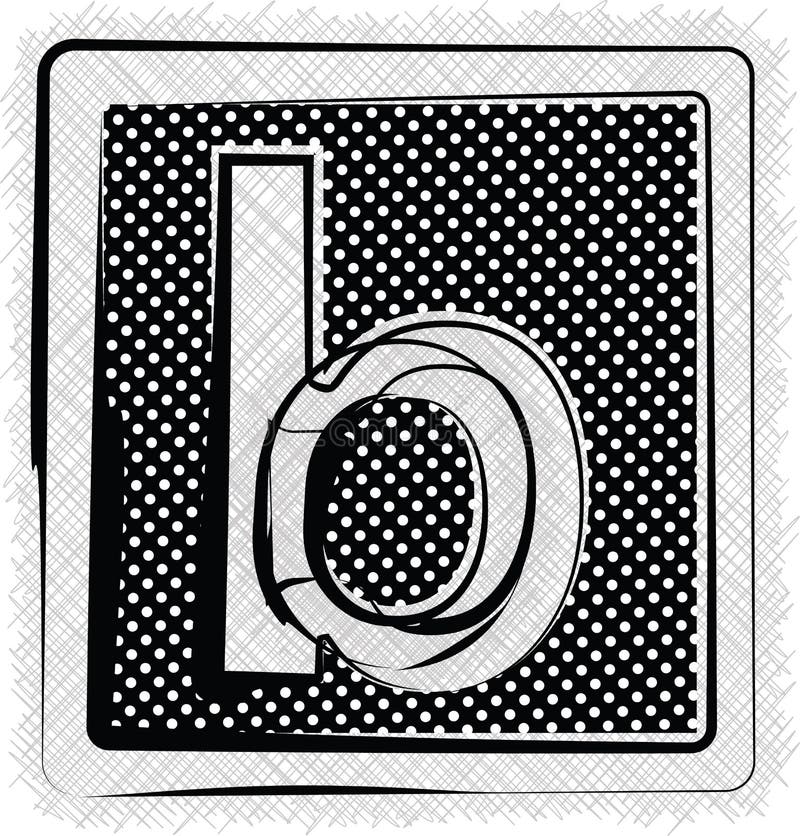 Polka Dot Font LETTER b stock vector. Illustration of pattern - 101592099