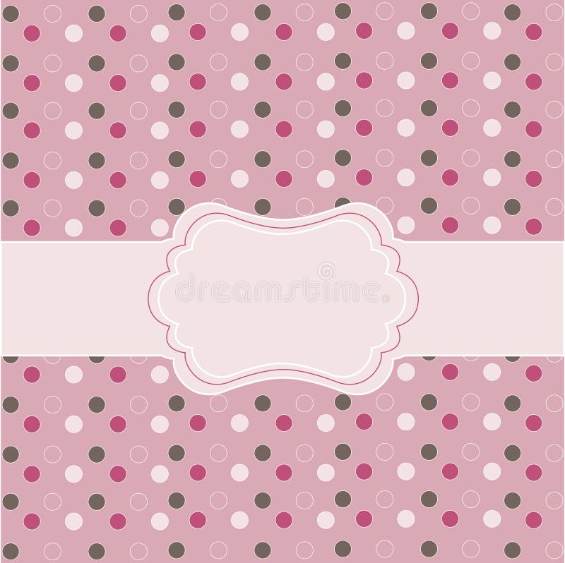 Polka dot design card stock vector. Illustration of pattern - 16090373