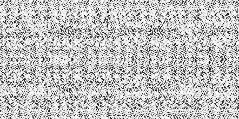 Polka Dot Horizontal Seamless Pattern in Black and White. Hand Drawn ...