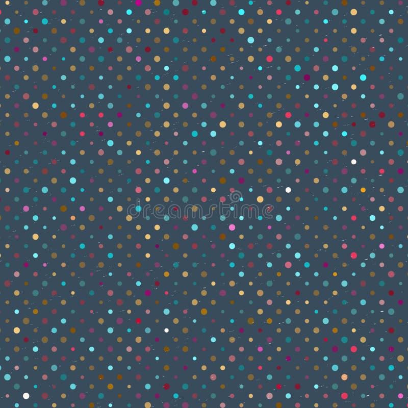 Polka Dot Old Scratch Pattern Retro Gestileerde Vector Vector ...