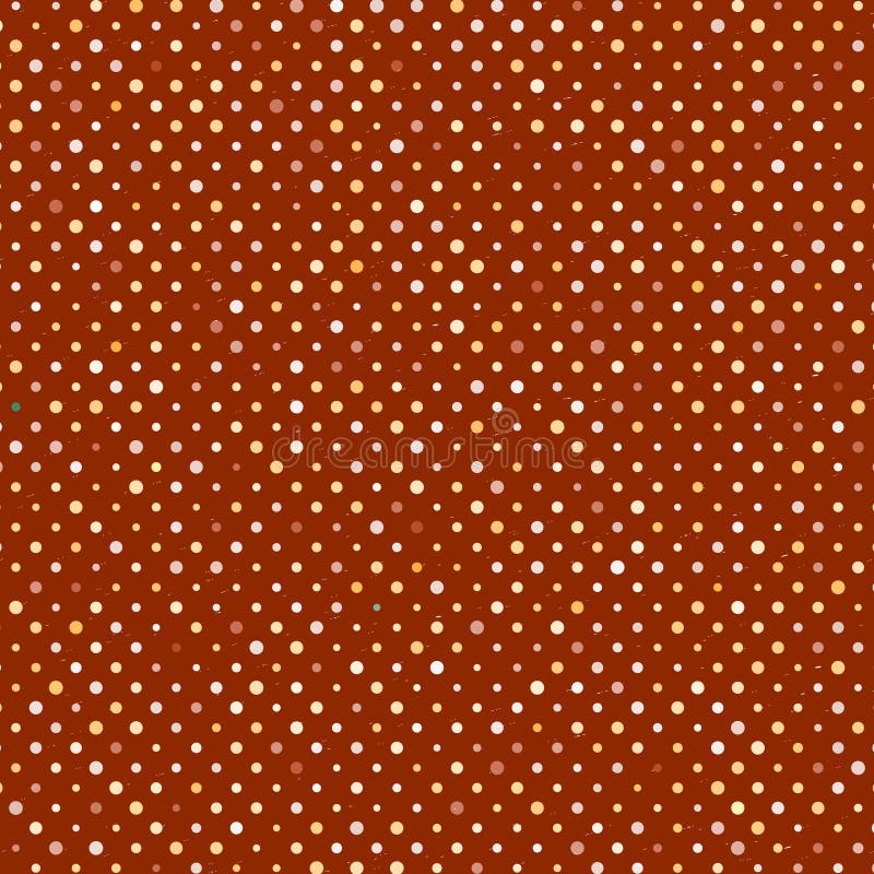 Polka Dot Old Scratch Pattern. Retro Styled Vector Stock Vector ...