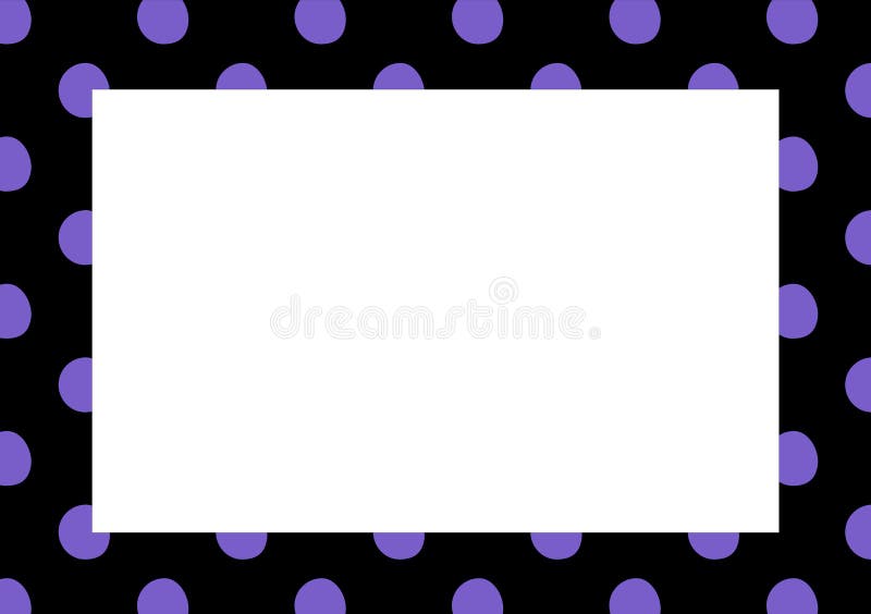 Creative Border Frame Retro 90s Banner. Polka Dot Ornament Frame Ad ...