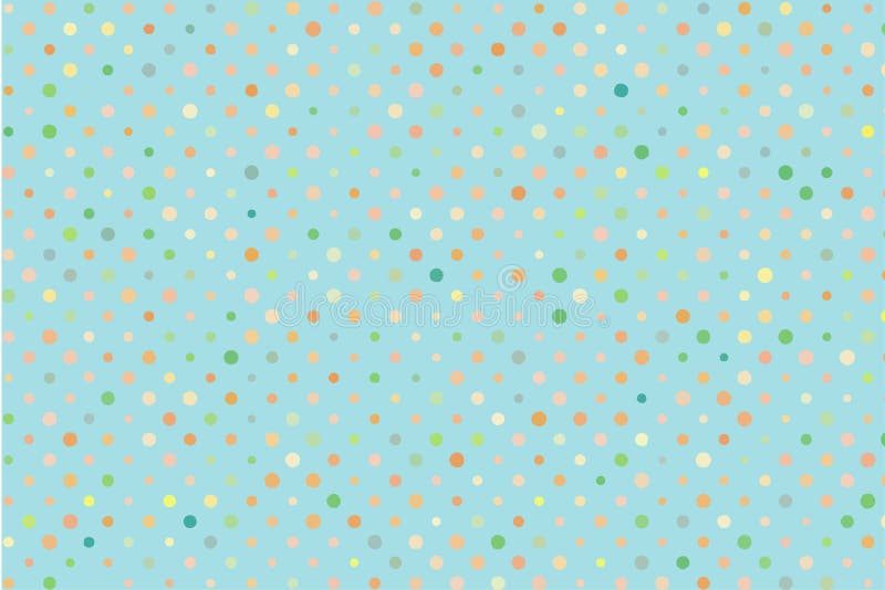 Polka Dot Pattern, Blue Vector Background. Stock Illustration ...