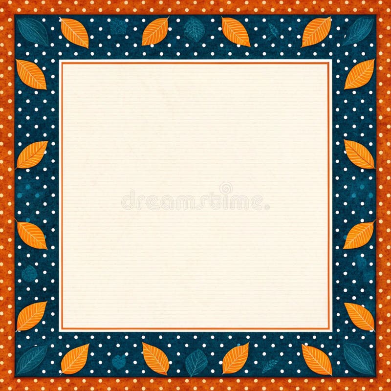 Polka Dot and Pattern Border with Paper Texture and Coastal Sunset ...