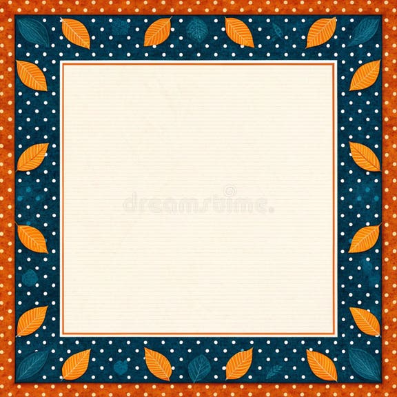 Polka Dot and Pattern Border with Paper Texture and Coastal Sunset ...