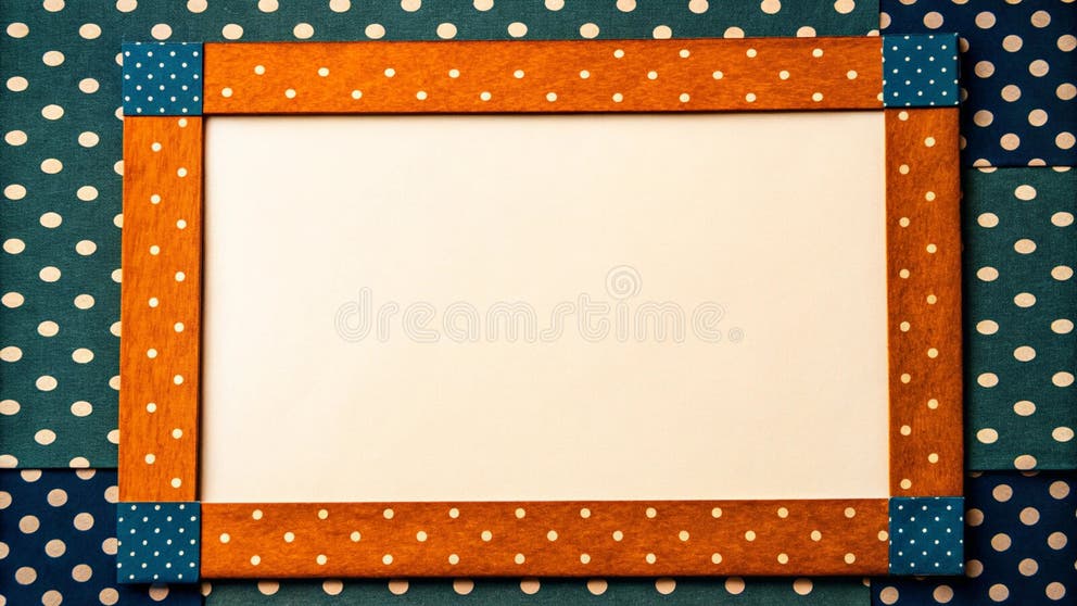 Polka Dot and Pattern Border with Paper Texture and Coastal Sunset ...