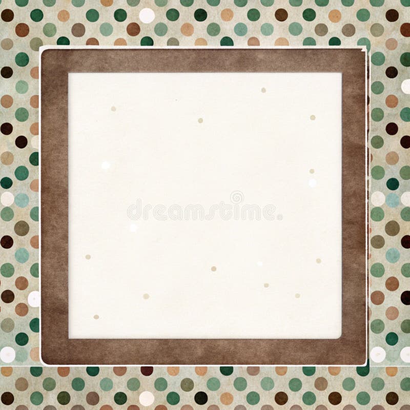 Polka Dot and Pattern Border with Paper Texture and Earthy Elegance ...