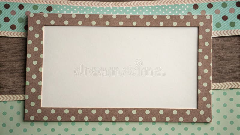 Polka Dot and Pattern Border with Paper Texture and Earthy Elegance ...