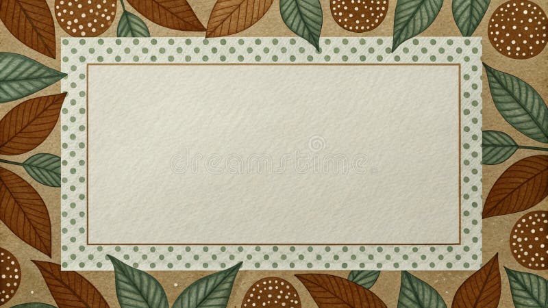 Polka Dot and Pattern Border with Paper Texture and Rustic Woods ...