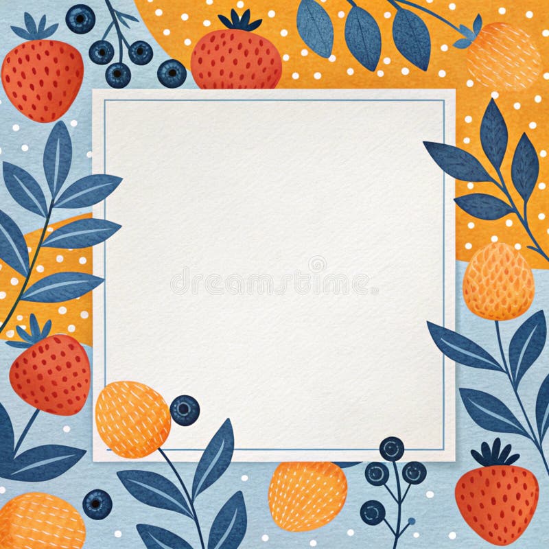 Polka Dot and Pattern Border with Paper Texture and Sunset Coast ...