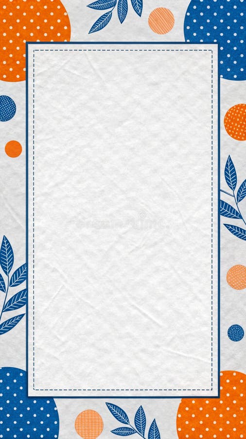 Polka Dot and Pattern Border with Paper Texture and Urban Sunset ...