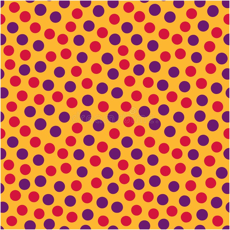 Polka Dot Pattern Design Vector Art. Stock Illustration - Illustration ...