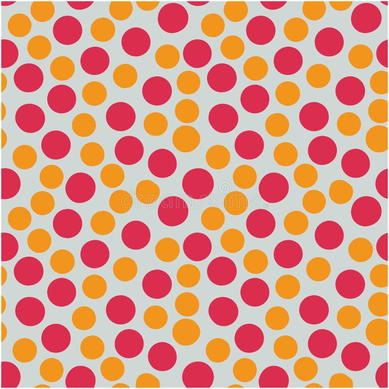 Polka Dot Pattern Design Vector Art. Stock Vector - Illustration of ...