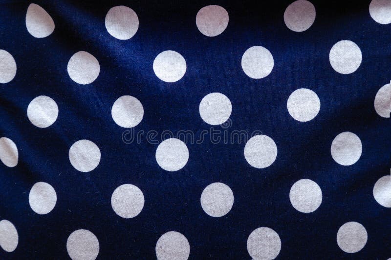 Polka Dot Pattern on Fabric Stock Photo - Image of material, textile ...