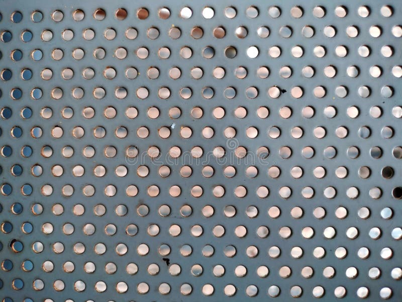 Polka Dot Pattern on the Iron Chair Stock Photo - Image of iron ...