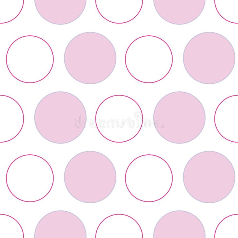Pink Dots Seamless Vector Surface Pattern Design Stock Vector ...