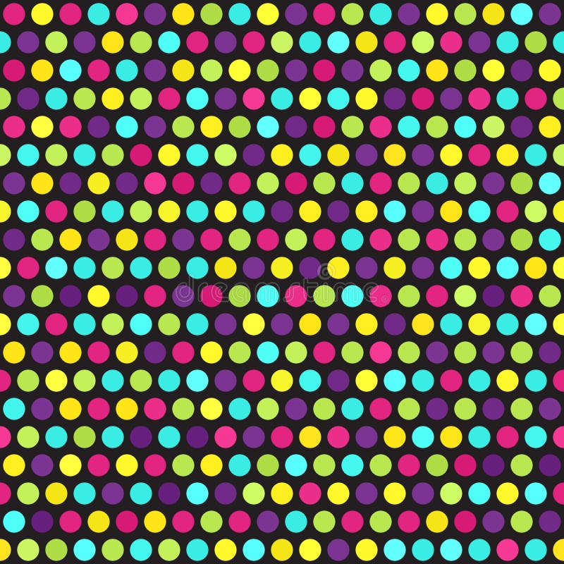 Polka Dot Pattern. Seamless Vector Stock Vector - Illustration of ...