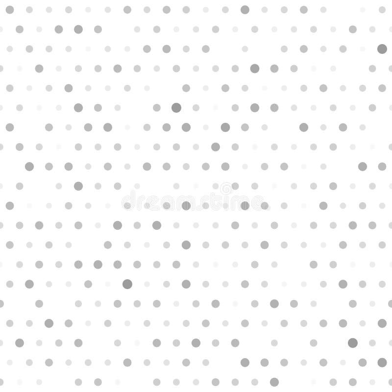 Polka Dot Pattern. Seamless Vector Background Stock Vector - Illustration of circular, grey ...