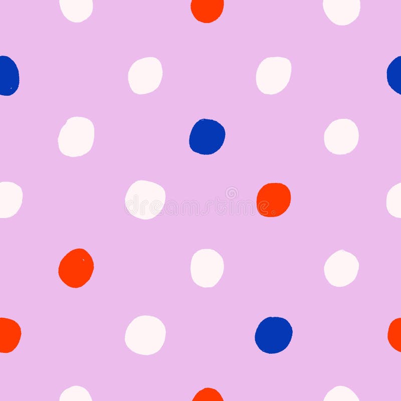 Polka Dot Pattern, Texture. Seamless Abstract Background with Modern ...