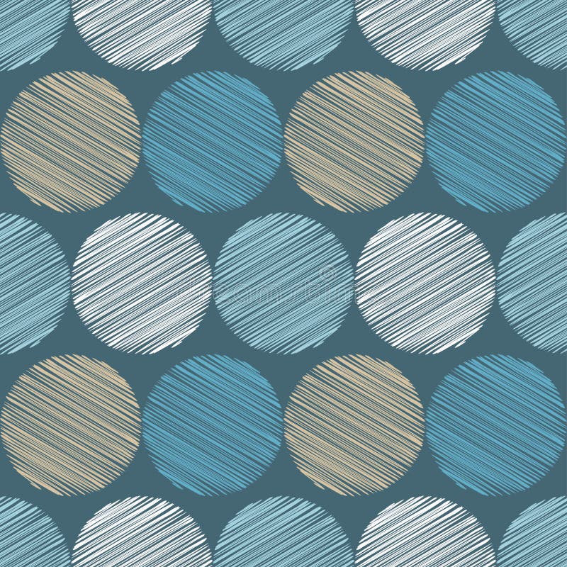 Polka Dot Seamless Pattern. Embroidery Stitches. Scribble Texture Stock ...