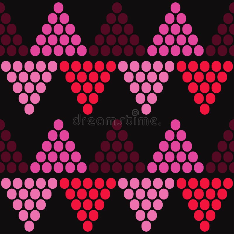 Polka Dot Seamless Pattern. Triangles of Peas Stock Illustration ...