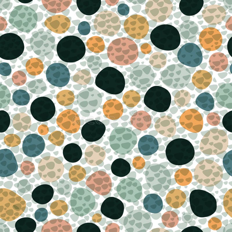 Polka Dot. Seamless Repeat Pattern of Circles, Points Stock Vector ...