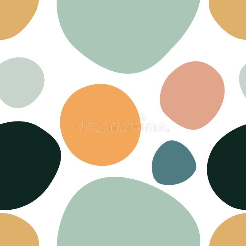 Polka Dot. Seamless Repeat Pattern of Colorfull Circles, Points Stock ...