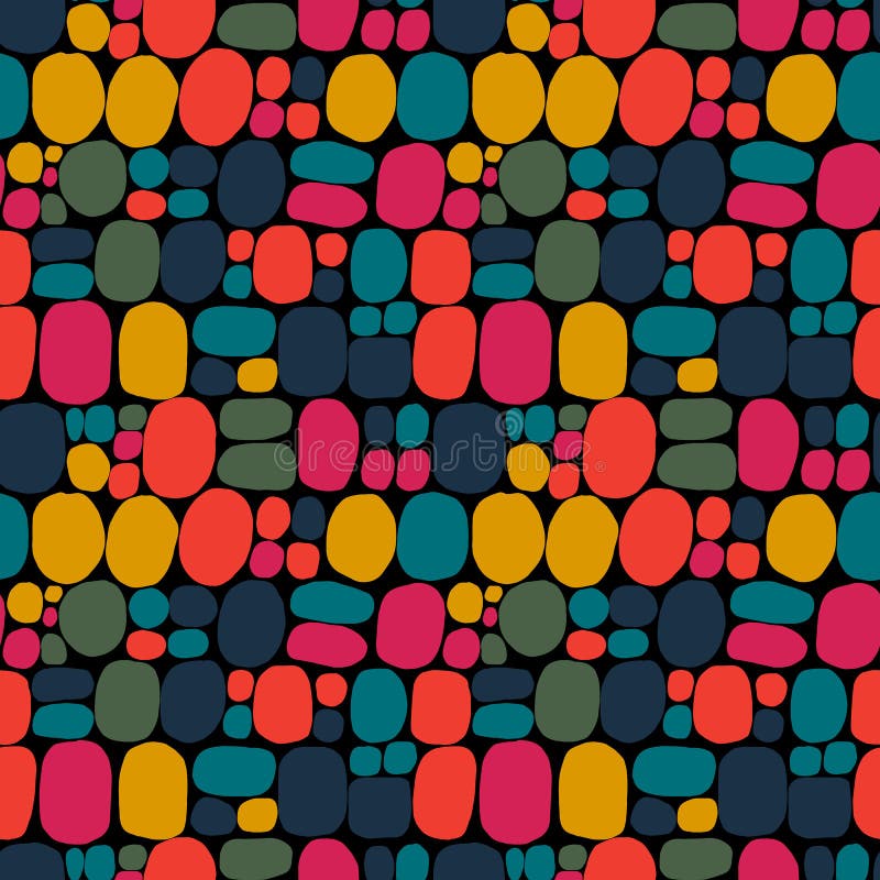 Polka Dot Vector Background. Seamless Vector Pattern Stock Illustration ...