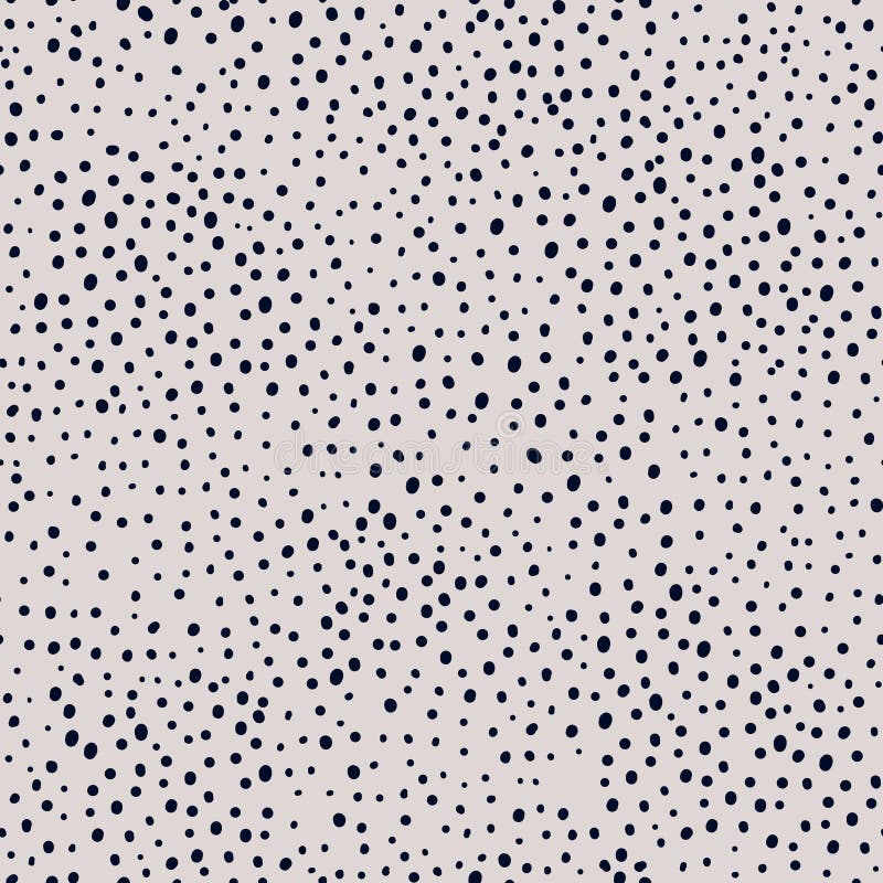 Polka Dots Abstract Pattern on Pale Pink Background. Vector Seamless ...