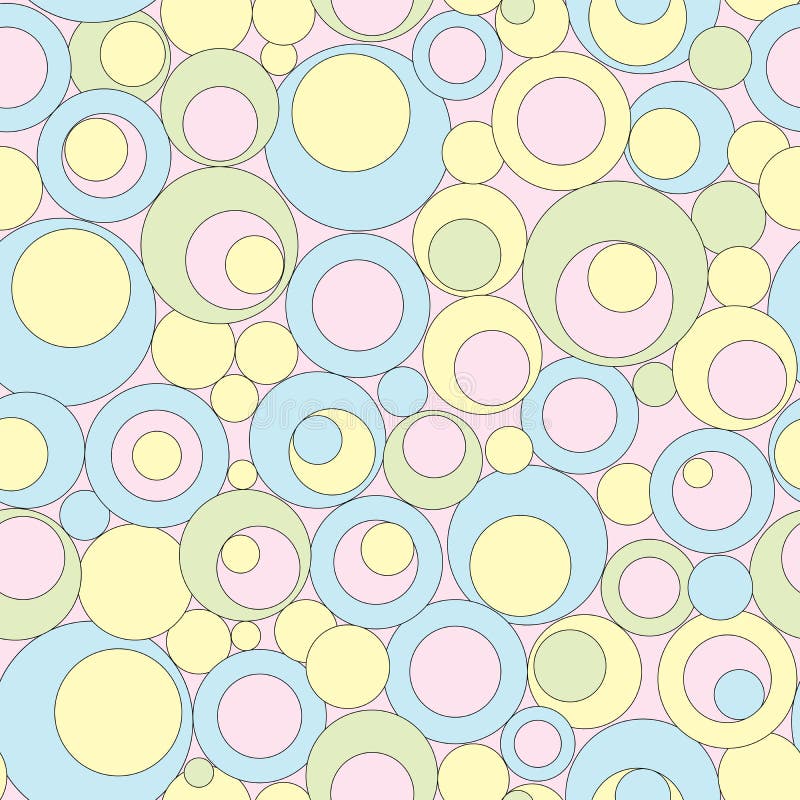 Polka Dots in Pastel Colors Retro Vector Background Stock Vector ...